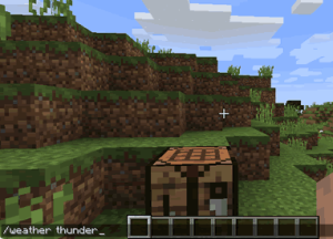 Cómo configurar el clima como trueno en Minecraft 2026